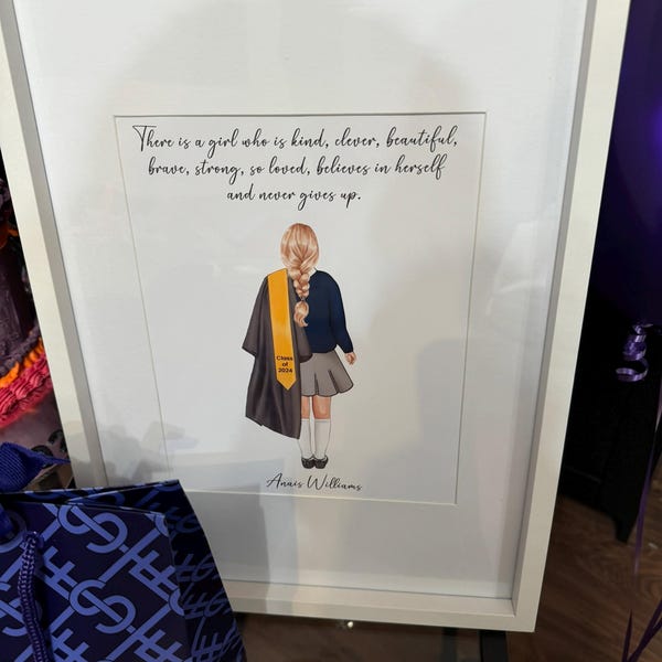 Personalised Primary School Leaver Graduation Print, Gift, Year 6 ...