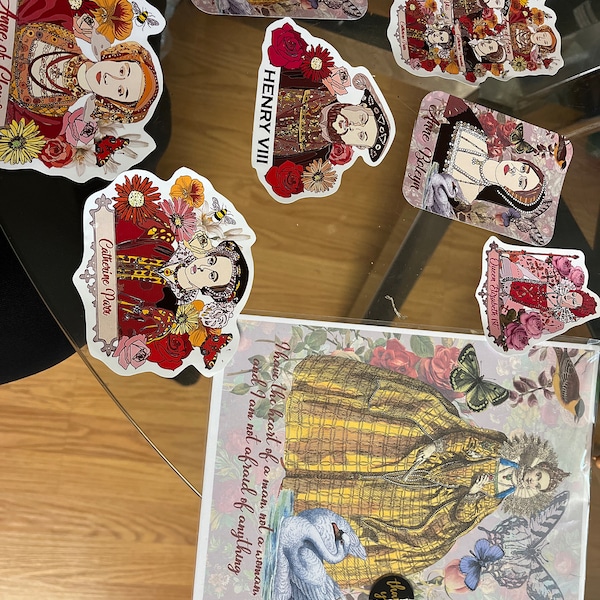 Tudor History Stationery Set, Henry VIII, Elizabeth I Stickers ...