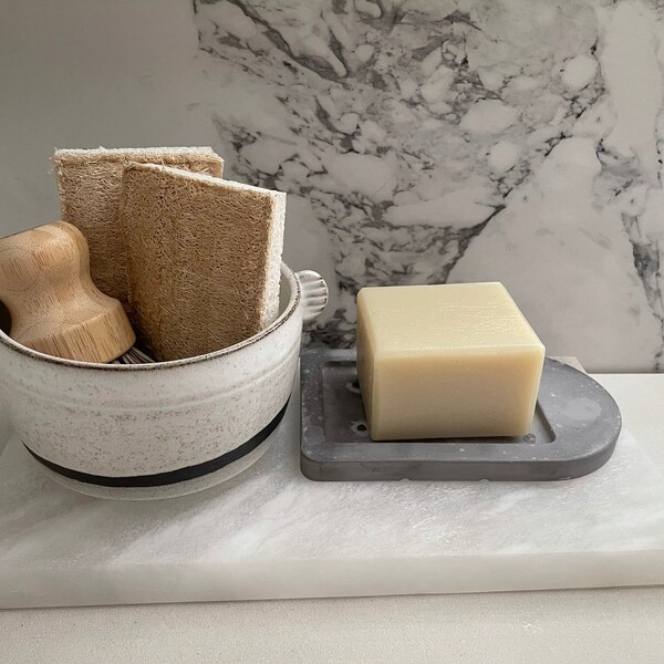 Ceramic Cheese Board, Serving Board, Black Clay Board, Irregular ...