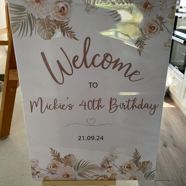 Blue Peter Rabbit Christening Welcome Sign Christening Decoration Boys ...