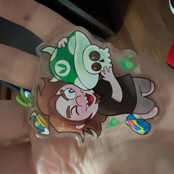Vinesauce Joel Vargskelethor With Cute Logo Keychain - Etsy