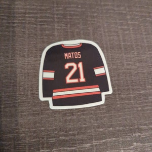 Custom Hockey Jersey Sticker - Etsy