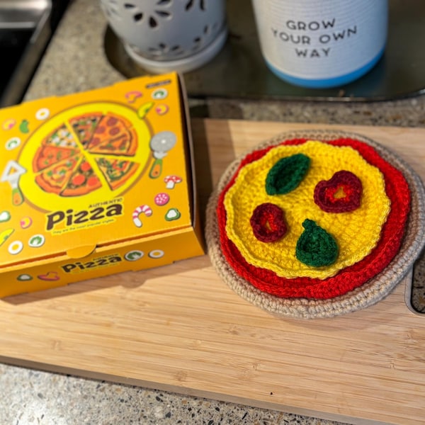 Crochet Pattern| Crochet Pizza Play Set | Pepperoni Shrimp Ham Octopus ...