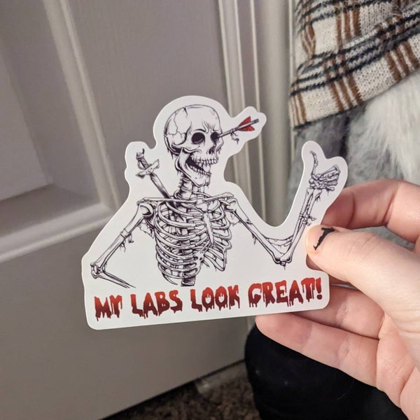 Spoonie Skeleton Sticker - Spoonie Humor - Spooky Season - Chronically ...