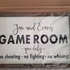 Game Room Sign | Custom Family Game Room| Statement Wall Art | Man Cave ...