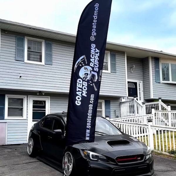 Custom Feather Flag - Personalized Business Flag - Boutique Flag With ...