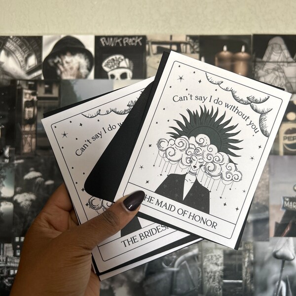 Bridesmaid Proposal Tarot Card| Maid of Honor Proposal Card| Will You ...