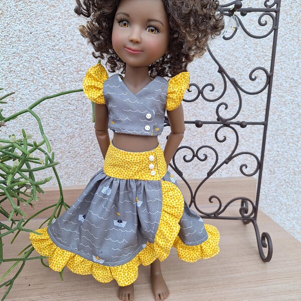Sewing Pattern coline for Ruby Red Fashion Friends and Little Kidz ...