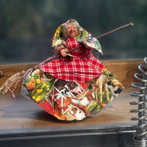 Unice the Handmade Kitchen Witch Doll - Etsy