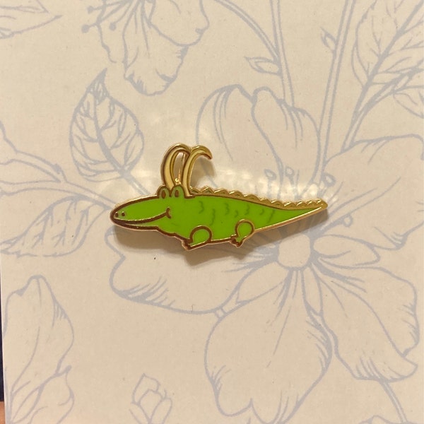 Mini Gator Loki Pin - Etsy