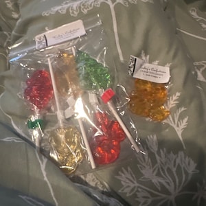 Vintage Clear Toy Candy, Barley Lollipops 9 Count Vintage 3 Dimensional ...