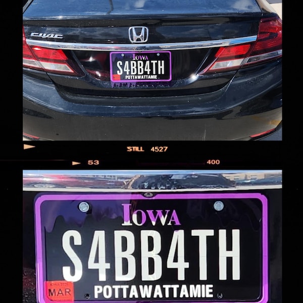 Motorcycle Slime Ooze License Plate Horizontal Frame Cover - JDM Plate ...