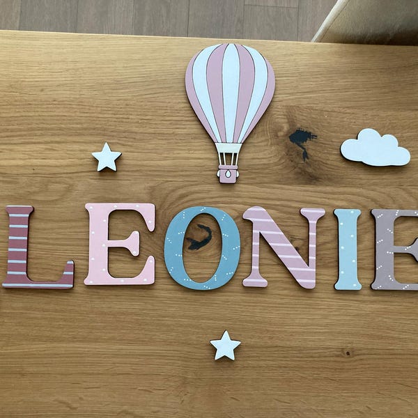 Wooden Name Sign, Wooden Letters, Name Sign, Nursery Letters ...