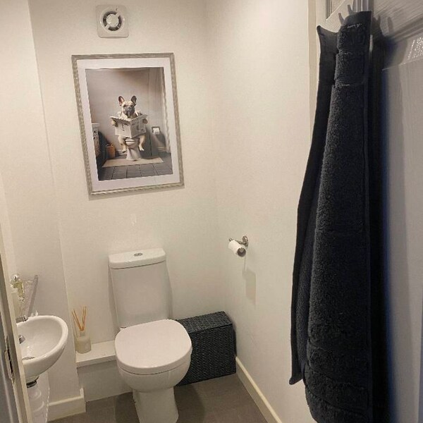 Great Pyrenees With Toilet Paper Roll in Mouth, Toilet Humor, Pyrenean ...