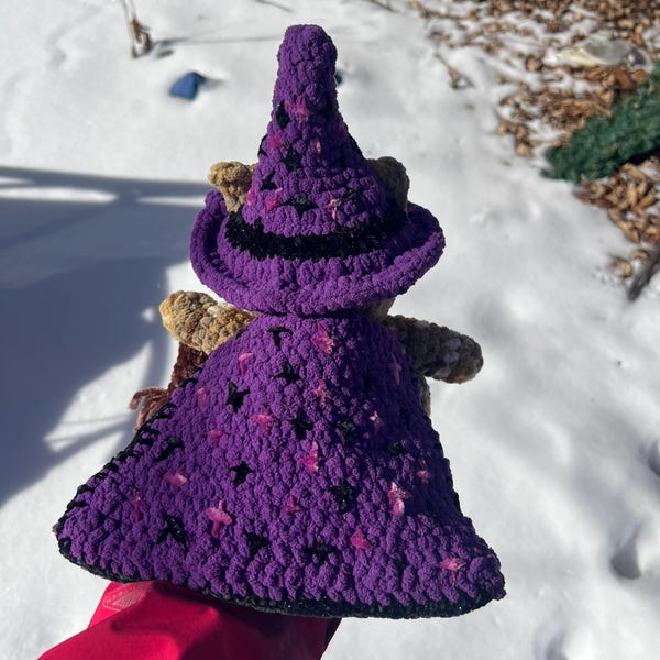 Witchy Kitty Crochet Pattern | Crochet Cat | Crochet Cat With Witch ...