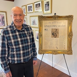 100th Birthday Gift, 100th Birthday Newspaper Sign, 100 Years Ago Back ...