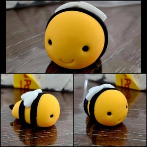 12 Fondant Sugar Bees. Cake Toppers. Cupcake Toppers. Approximately ...