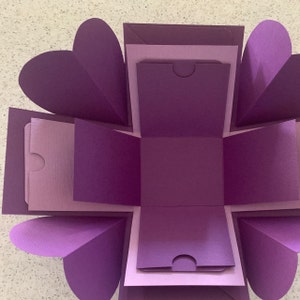 Explosion Box Greeting Card 2-8 Layers for Valentine's - Etsy