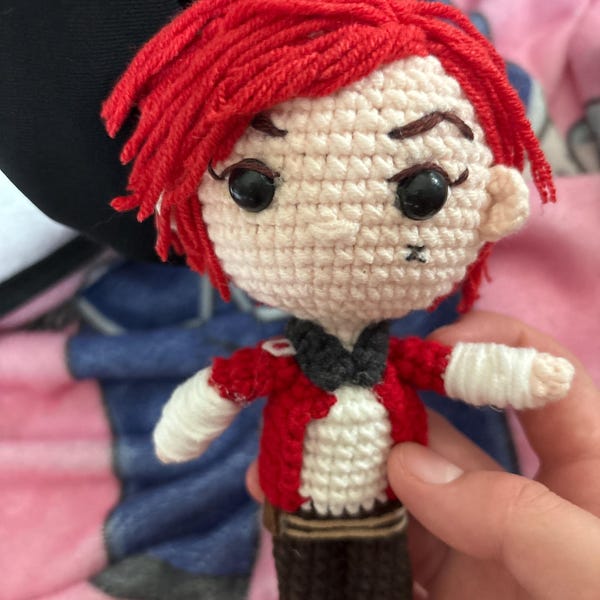 Crochet Arcane Vi Plush Doll, Criminal Character, LOL Stuffed Toy, Game ...