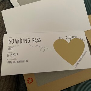 Personalised Boarding Pass Surprise Scratch off Trip Reveal | Etsy UK