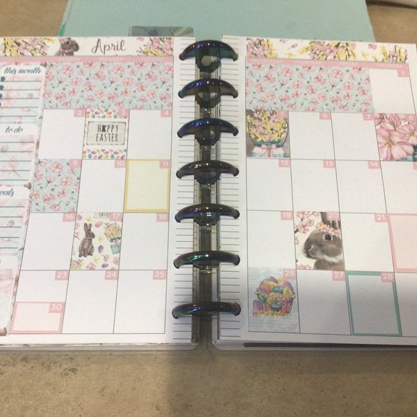 Mini Happy Planner APRIL Stickers Kit, Printable APRIL Monthly Kit ...