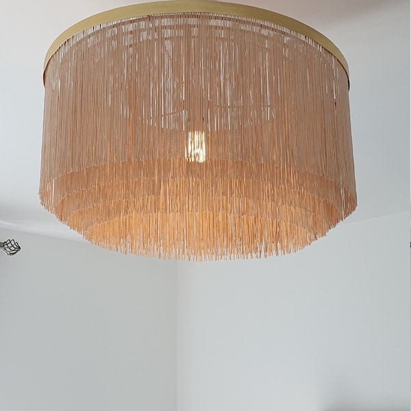 Fringe Pendant Ceiling Light, Boho Chic Fringe Pendant Light: Versatile ...