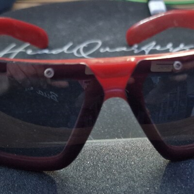 Vintage Sunglasses // Square Rectangle Frames // Gold Rims // Summer ...