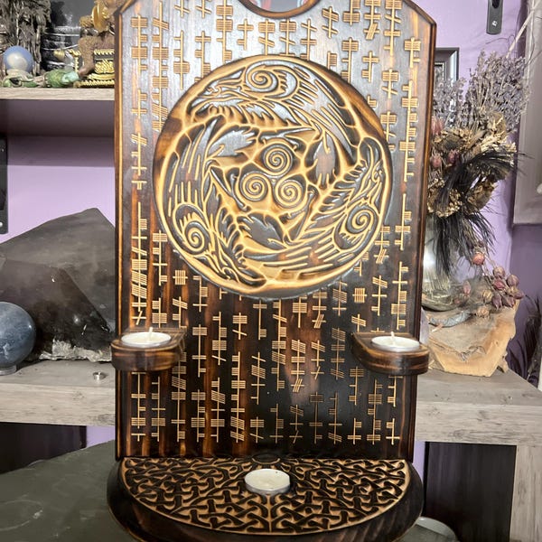 Seal of Archangel Gabriel Wall Altar for Sacred Space and Offerings ...