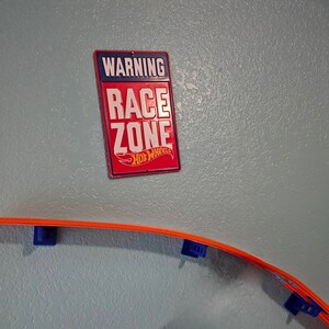 3 Pack 2-lane Wall Mounts for Hot Wheels Tracks Toy Car Track Perfect ...