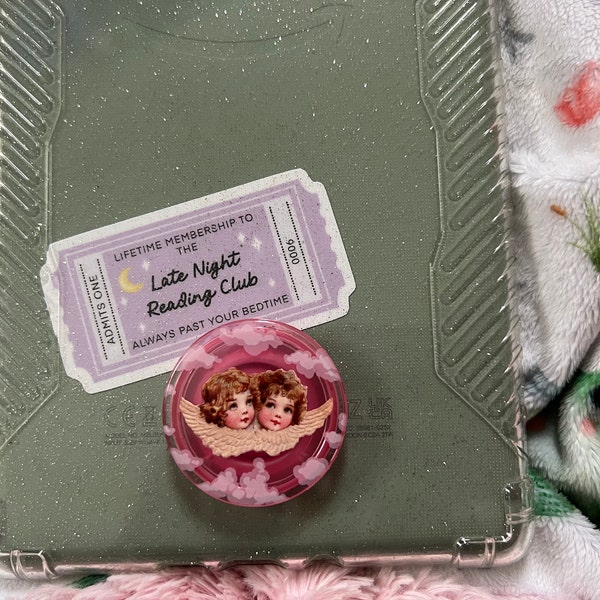 Late Night Reading Club Book Lover Reading Gift Admittance Ticket Matte ...