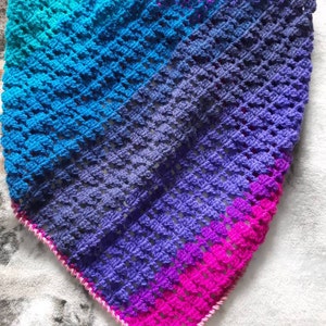 CROCHET PATTERN Hopscotch Triangle Scarf, US Term, Crochet Pattern ...