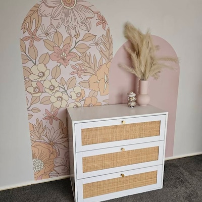 Girl House Shape Decal, Boho Kids Arch Wall Decal , Arch Wall Decal ...