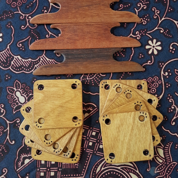 Tablet Weaving Cards, 6 Cm X 6 Cm, Tablet Weaving Kit, Dotted Tablets ...