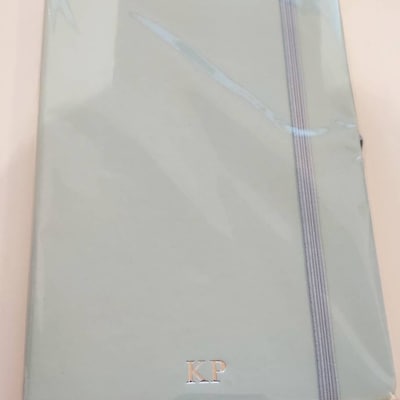 Personalised Notebook Light Blue A5 Lined Luxury Journal With Foil ...