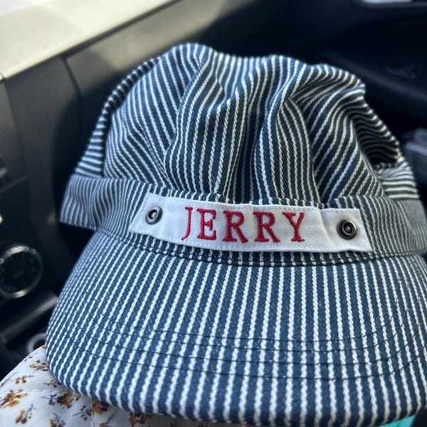 Adult Train Hat, Personalized Engineer Gift, Gift Idea for Grandpa ...