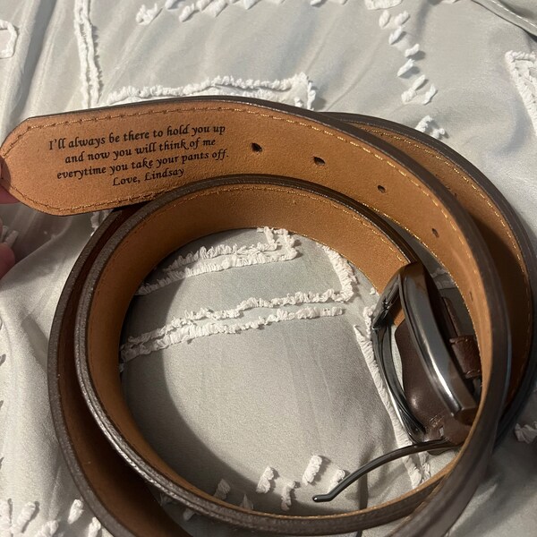Personalized Handmade Belt for Dad, Christmas Gift for Him, Gift for ...