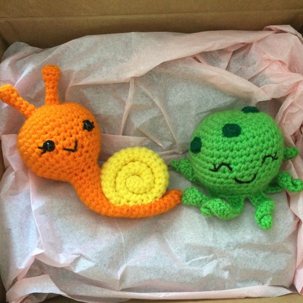 PATTERN: Sally the Snail - Crochet Snail Pattern - Amigurumi Snail ...