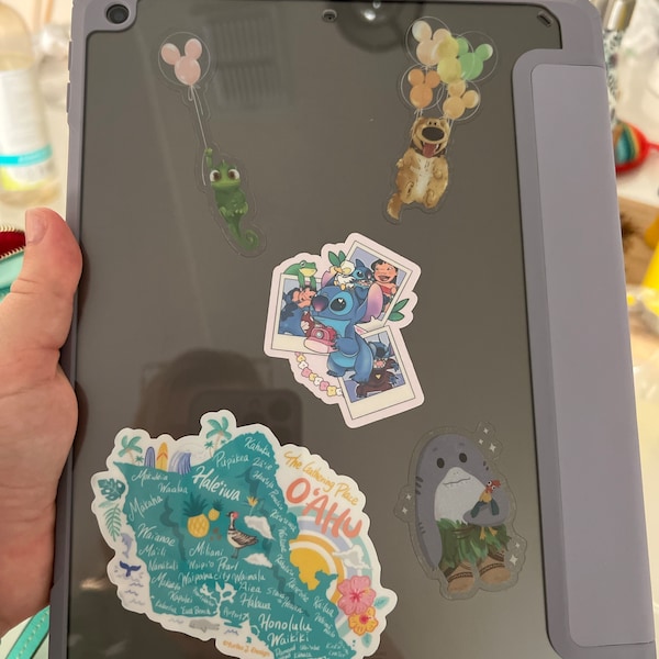 Dug Mickey Balloon Transparent Laptop Sticker/ up Pixar Disney Decal ...