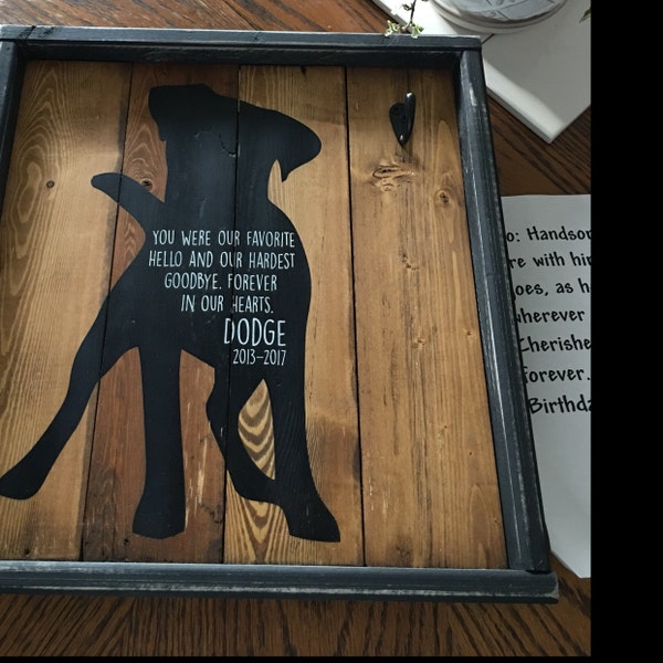 Personalized PET MEMORIAL for Collar or Photo DOG Memorial or Cat ...