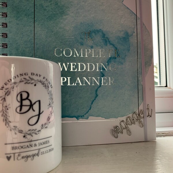 Wedding Fund Money Box, Personalised Engagement Gift, Congratulations ...