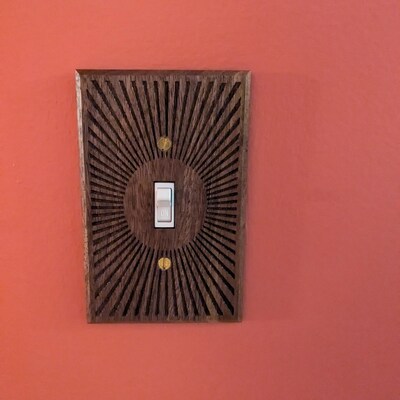 3 Pack Wood Light Switch Plate Cover for Outlets and Plugs in Your Mid ...