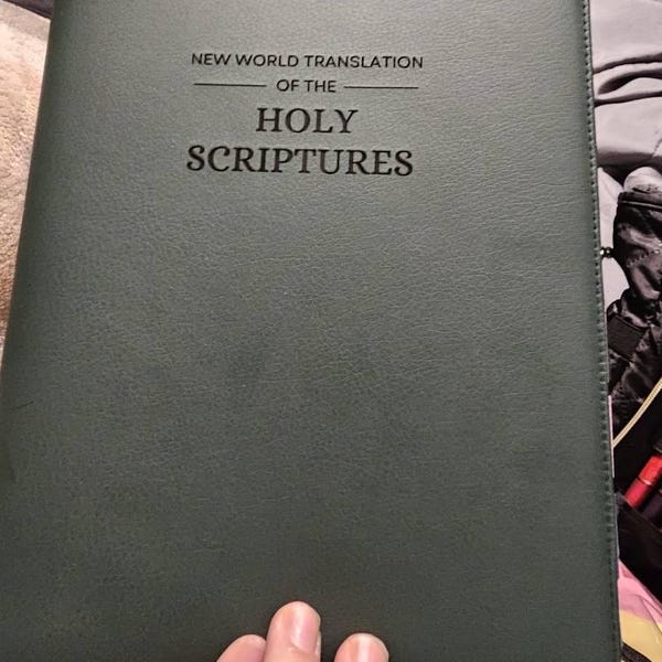 JW Leather Bible Cover New World Translation. Can Be Personalised ...