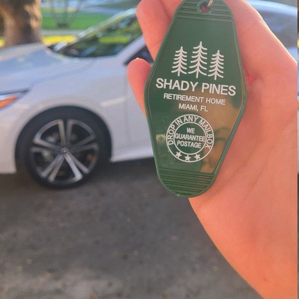 Golden Girls Shady Pines Keychain - FREE SHIPPING - Etsy
