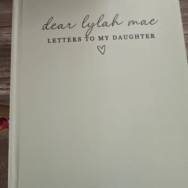 Letters to My Daughter - Personalized Birth Month Flower Notebook ...