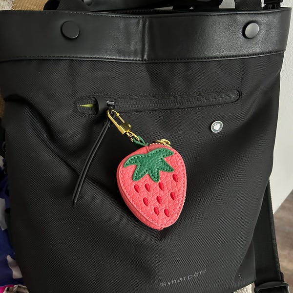 Strawberry Coin Purse Keychain - Coin Purse - Strawberry Accessories ...
