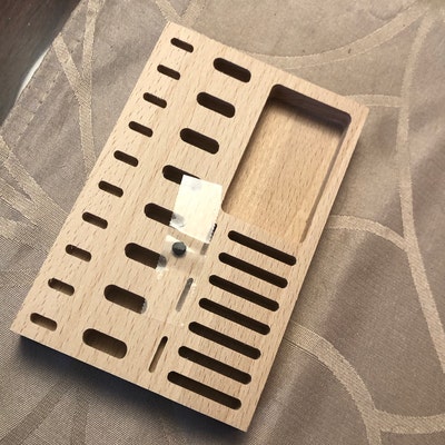 USB Stick Holder With Small Storage Option, Made of Beautiful Beech ...