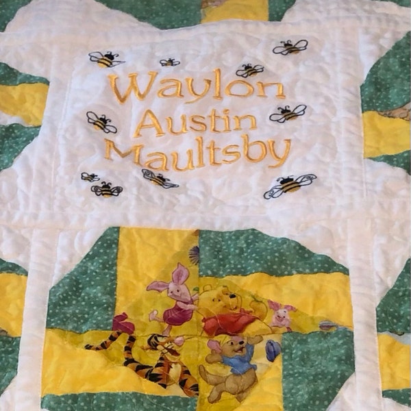 Quilt Square Custom Embroidered Quilt Squares Any Design Picture Quilt ...