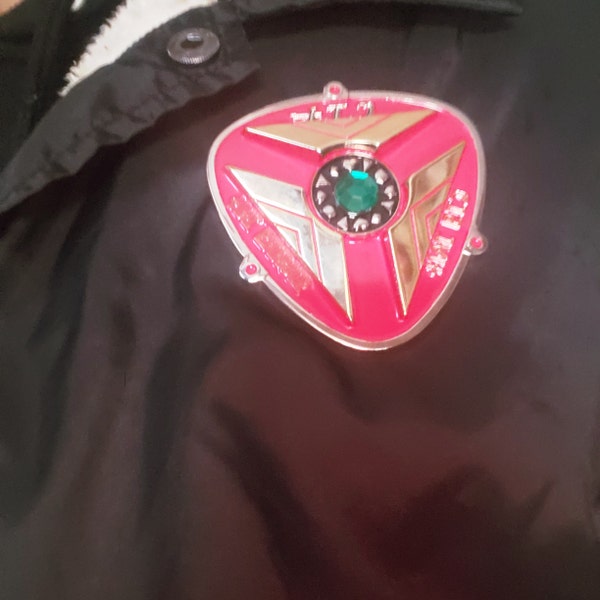 Time Traveler Quantum Fire Red Badge Metal Prop Concept Time Ranger ...