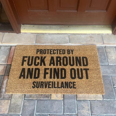 Doormat Funny Doormat Rude Doormat Dorm Gift Dorm Decor College Gift ...