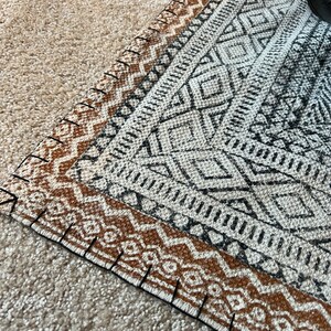 8x10 Feet Jute Braided Black Rug, Area Rug, Floor Rug - Etsy